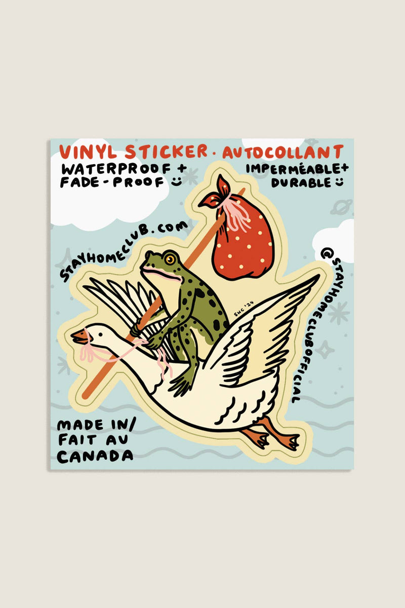 Goose Ride Sticker | Waterproof Vinyl Sticker – made590