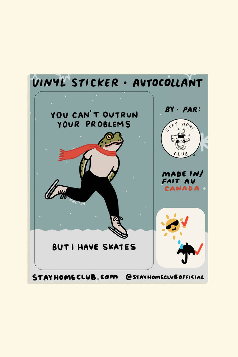 Outrun Your Problems Sticker | Waterproof Vinyl Sticker – made590