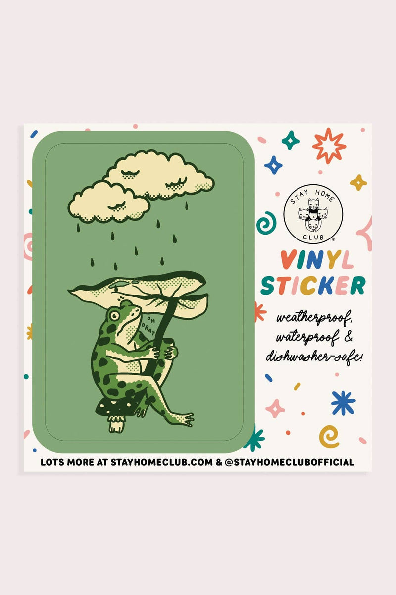 Leaf Umbrella Sticker | Waterproof Vinyl Sticker – made590