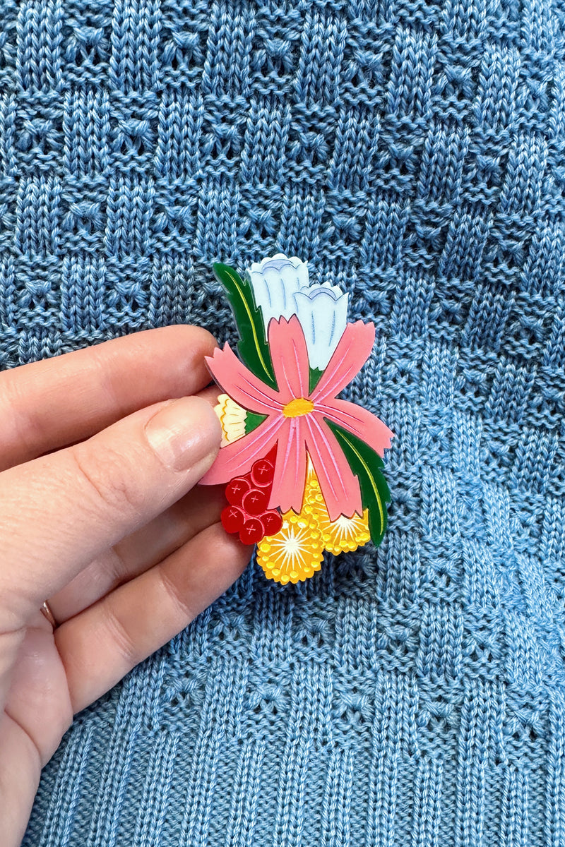 Cosmos Brooch Brights – made590