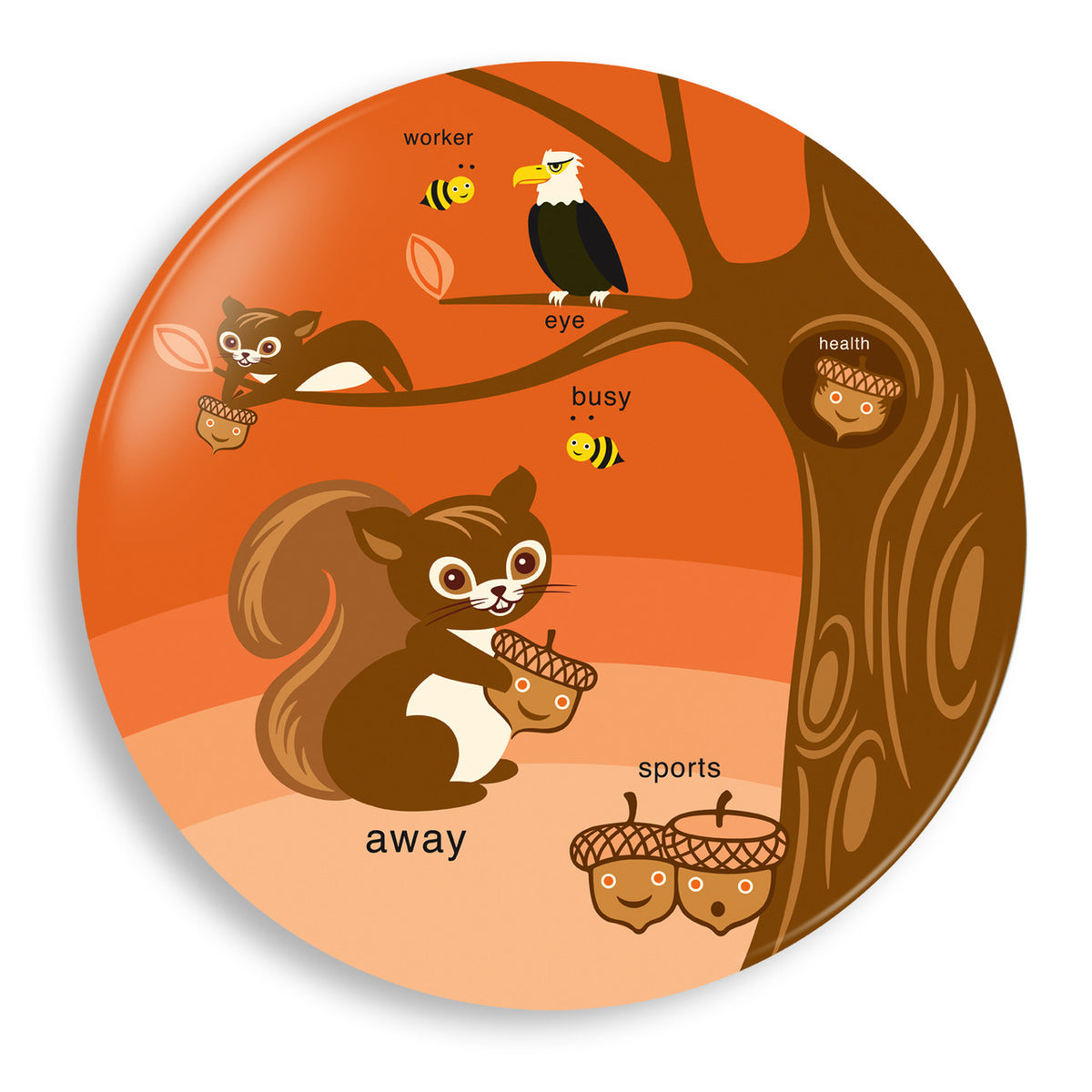 Squirrel Away Season Plate - Jane Jenni – made590